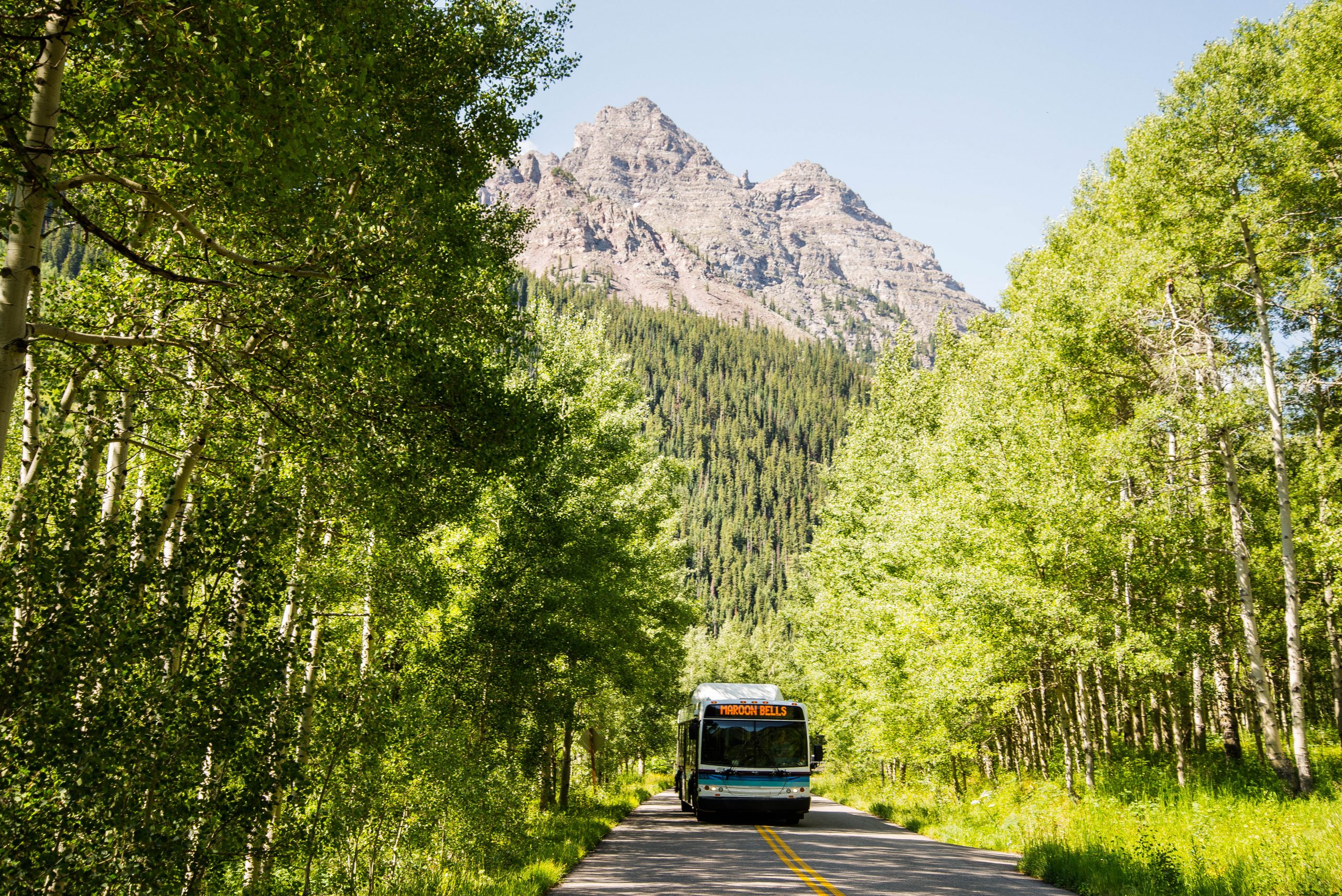 How to Travel to Aspen Highlands by Bus to Catch the Maroon Bells ...
