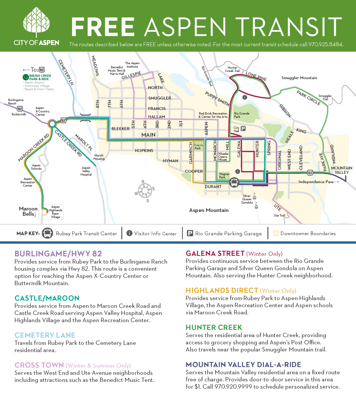 City of Aspen Transportation - Bus Routes & Schedule | RFTA