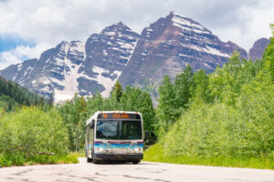 How to Travel to Aspen Highlands by Bus to Catch the Maroon Bells ...